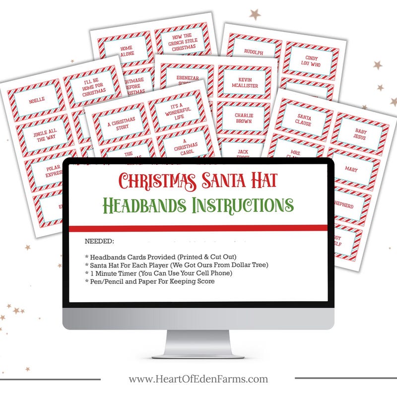 Christmas Headbands Game - Etsy