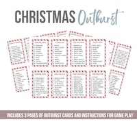 Christmas Scattergories - Printable Holiday Party Game - Instant ...