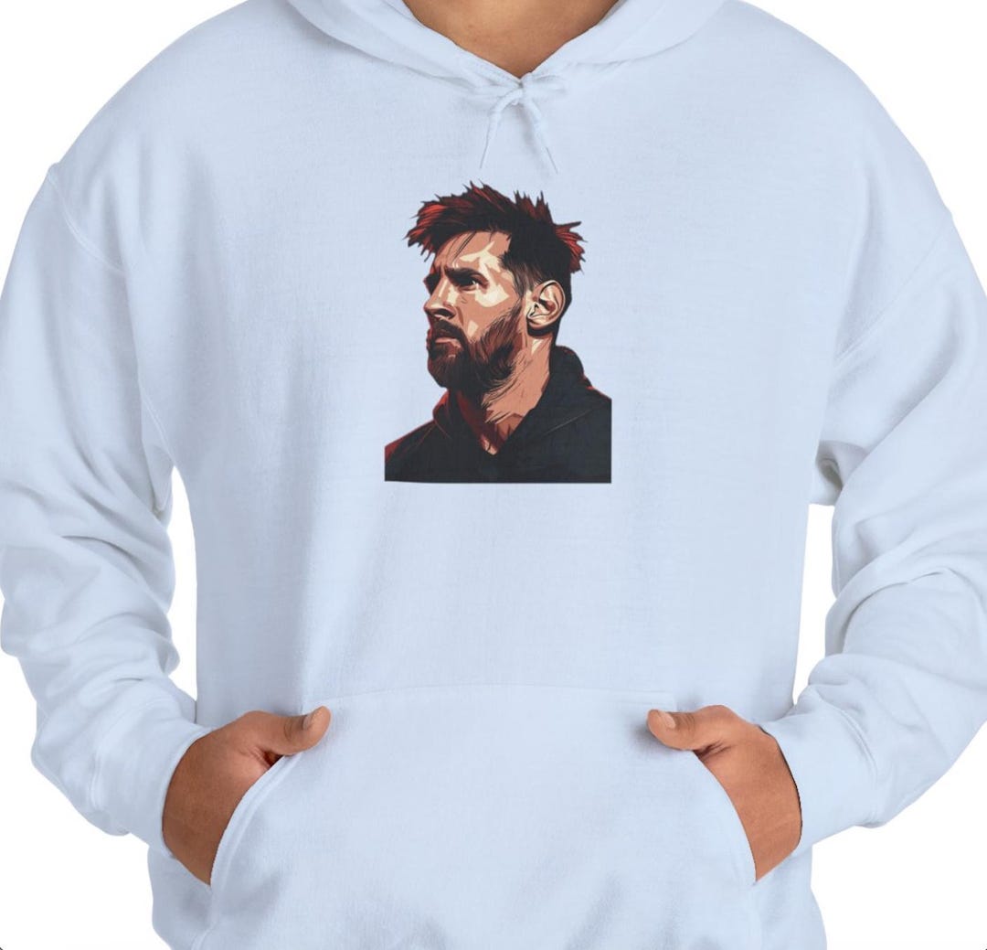 Gildan Lionel Messi Hoodie Cozy Unisex Sweatshirt for Messi Fans ...