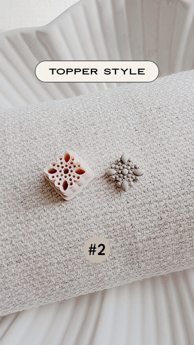 Folk Spanish Tile Pattern Shaped Polymer Clay Cutter | Floral Boho ...