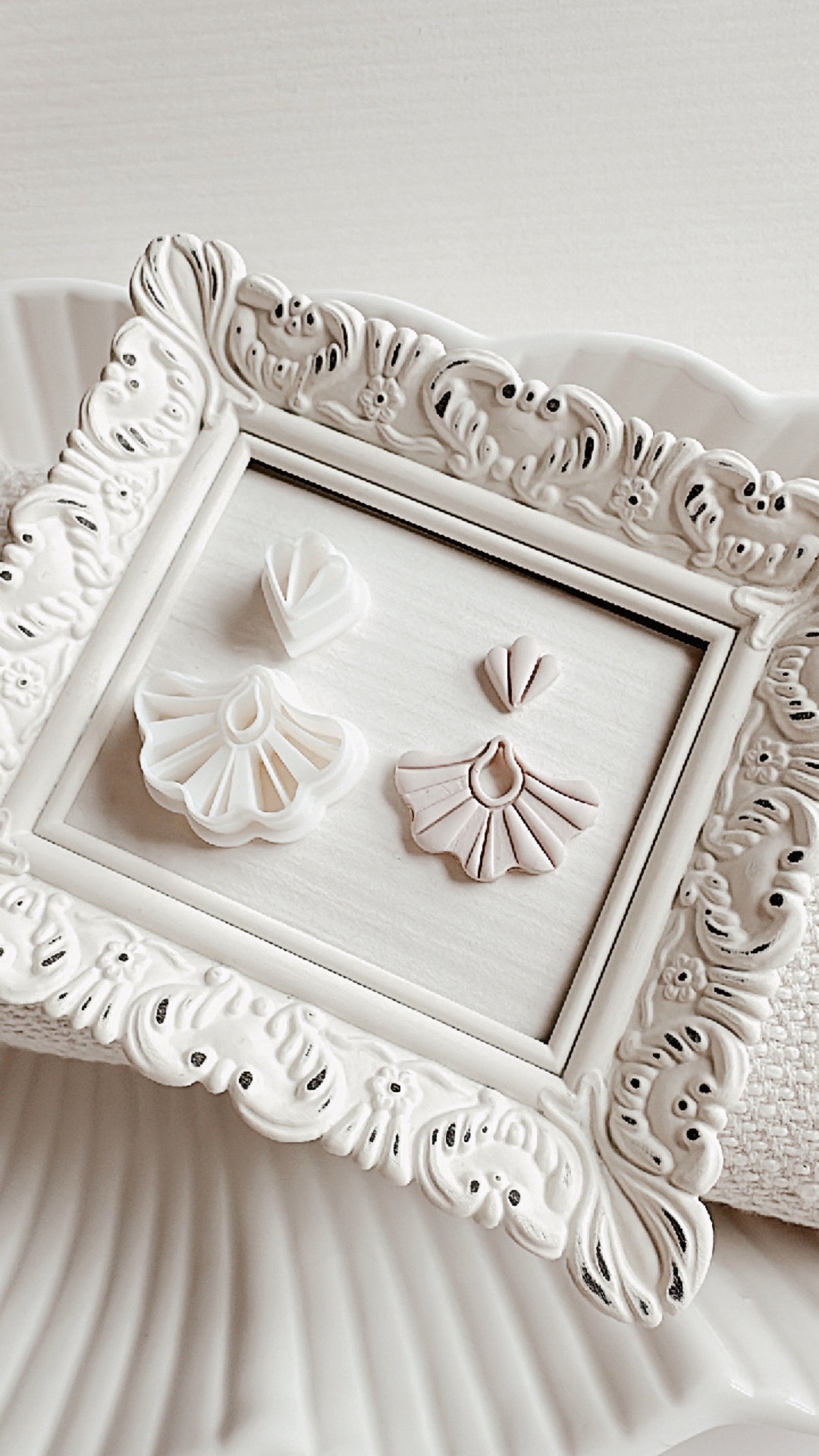 Ruffle Fan Flower Clay Cutter Set Spring Clay Cutter Embossed Clay ...