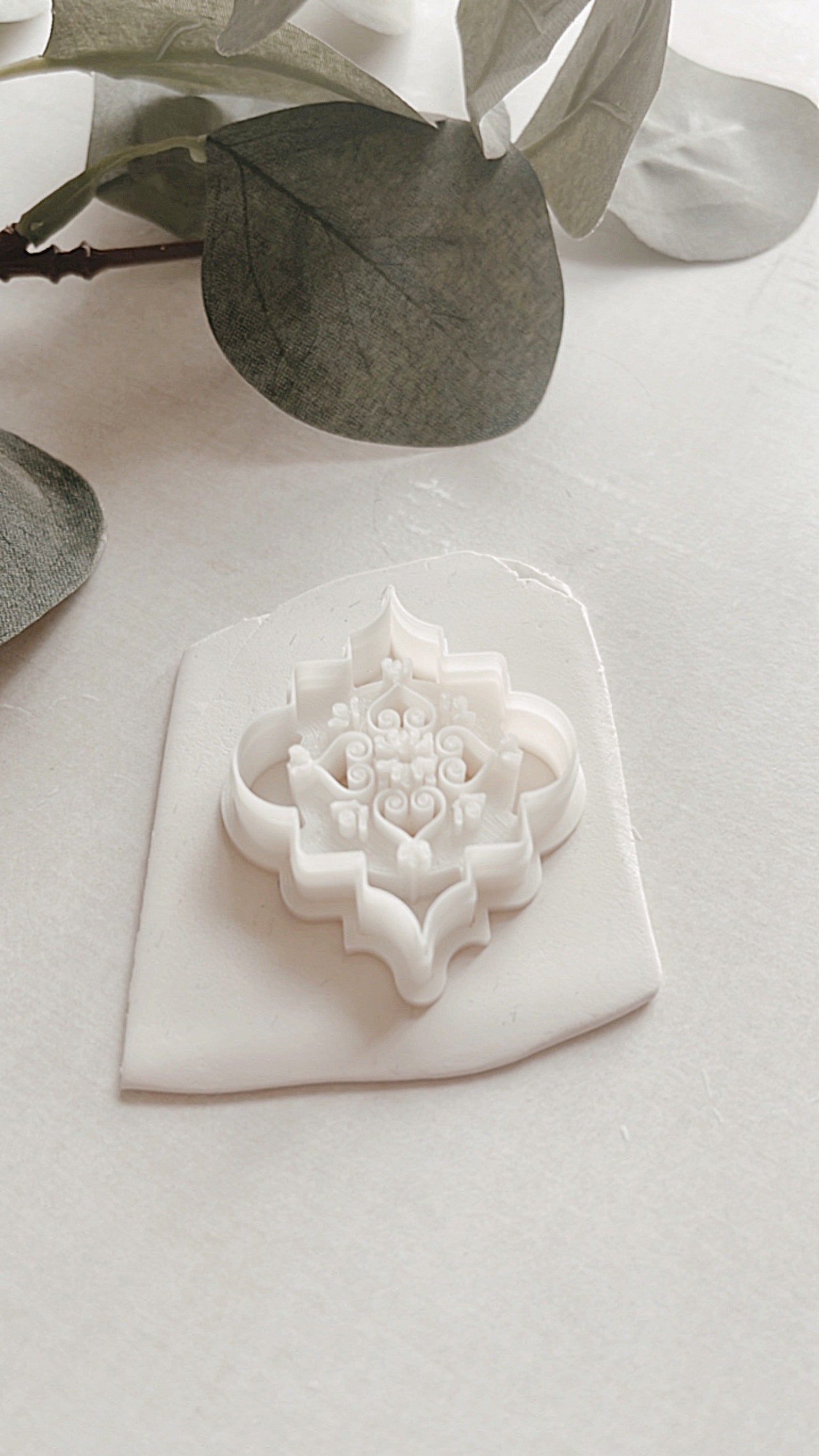 Spanish Tile Shaped Polymer Clay Cutter | Embossed Polymer Clay Cutter ...