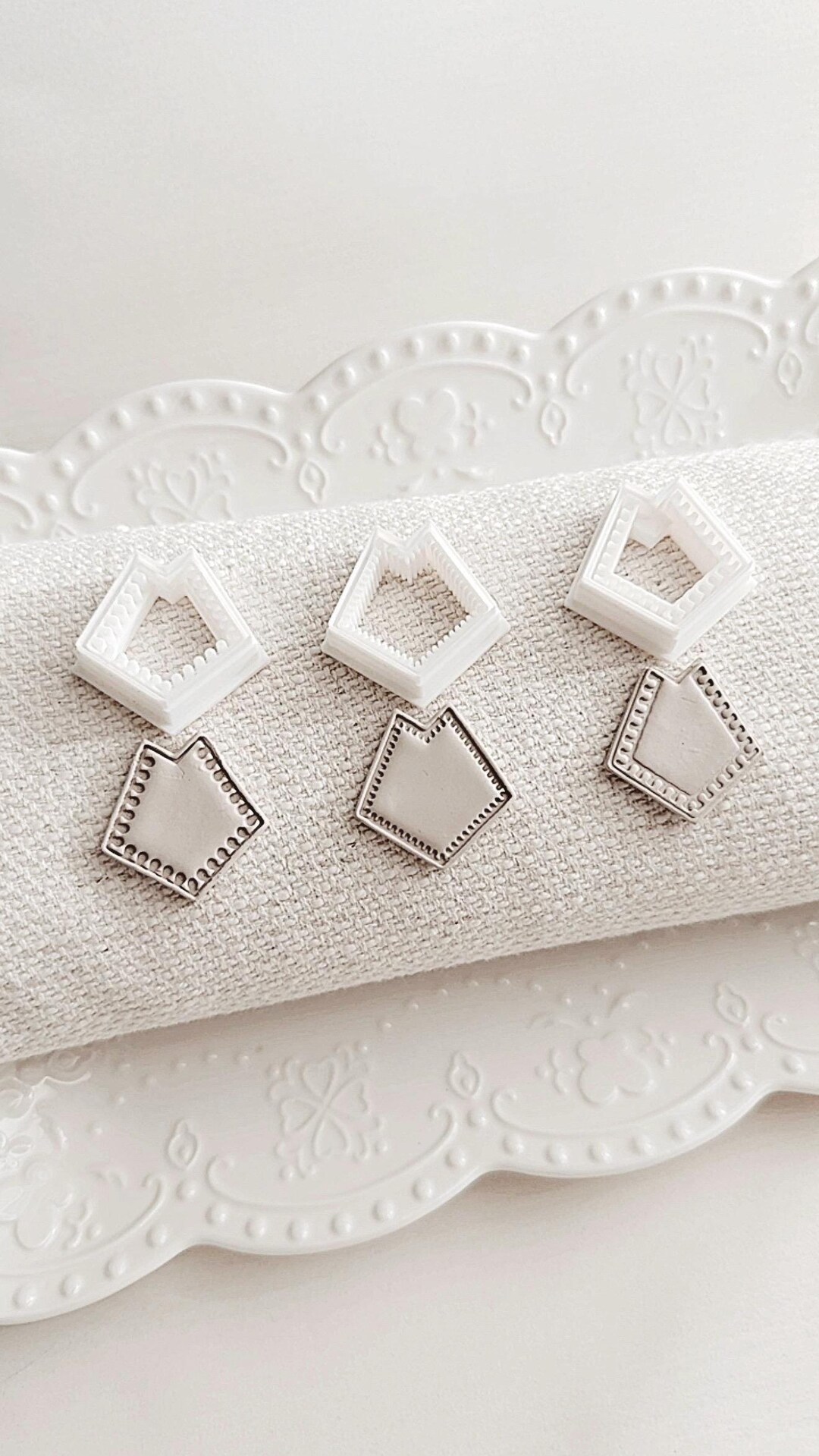 Spanish Pointed BOHO Chevron Shaped Polymer Clay Cutter | 2 Piece ...