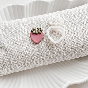 Strawberry Cutter Set | Stackable Design Option | Polymer Clay Cutter ...