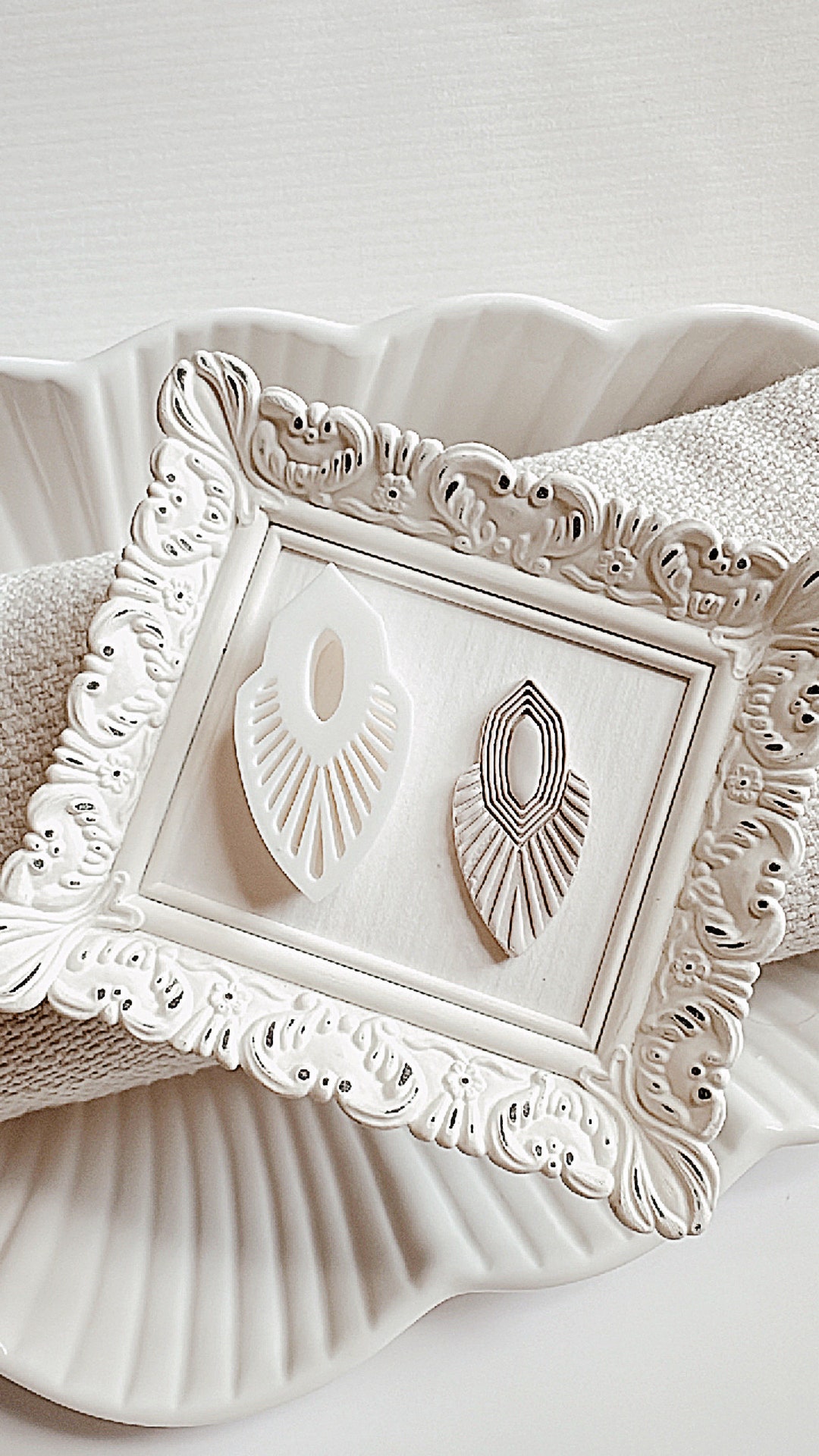 Venetian Teardrop Shield Shaped Polymer Clay Cutter | Bezel Clay Cutter ...