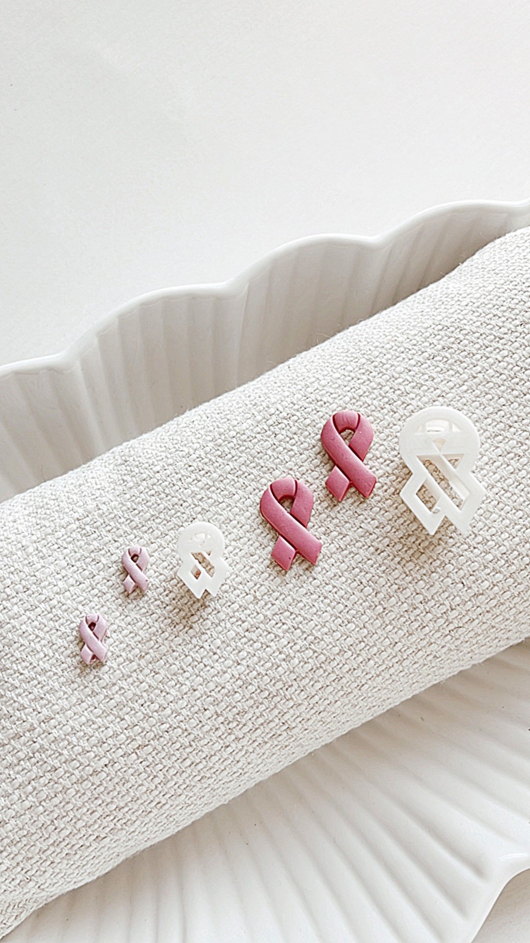 Breast Cancer Cutter Ribbon Cutter Canadian Clay Cutter - Etsy Canada