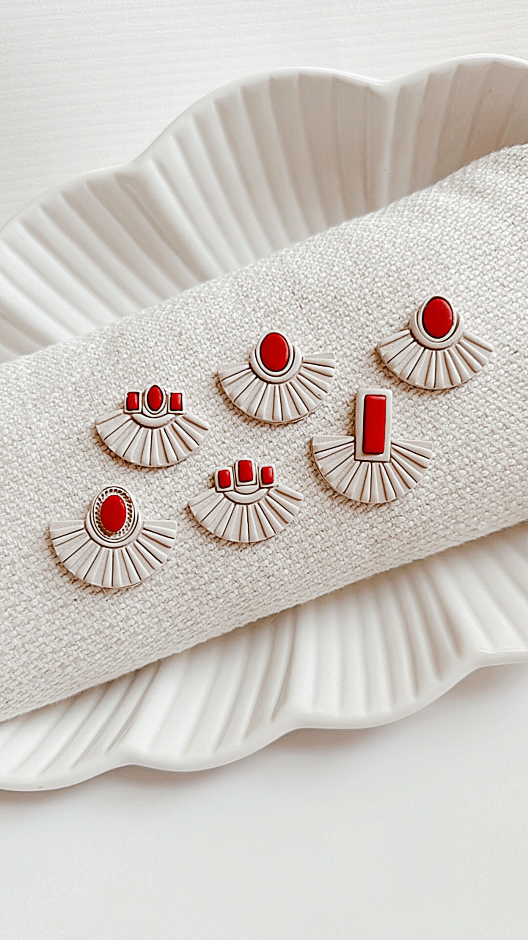 Art Deco Ruffle Shaped Polymer Clay Cutter | Fancy Polymer Clay Cutters ...