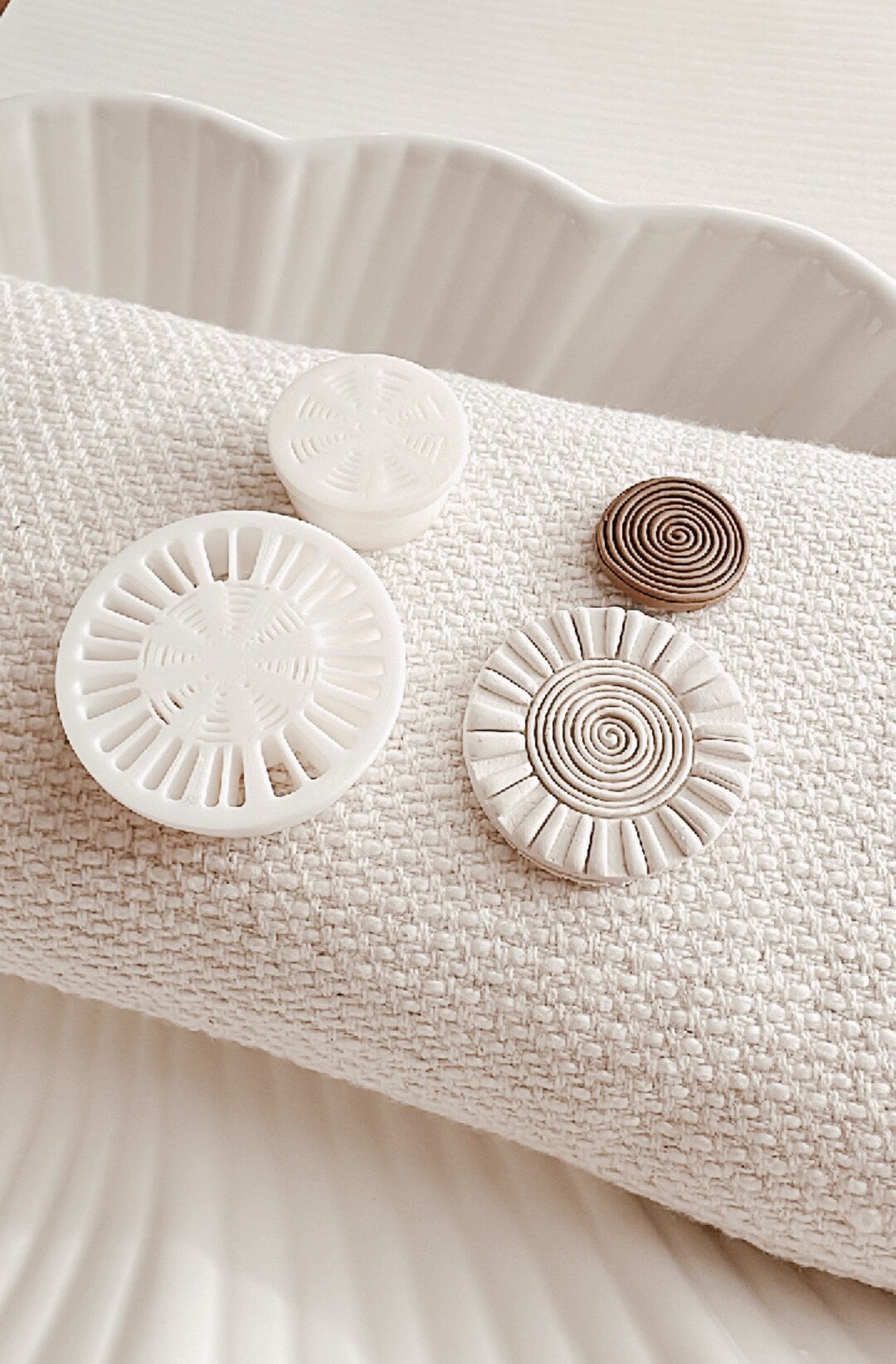 Ruffle Circle Wicker Shaped Polymer Clay Cutter | Polymer Clay Cutter ...