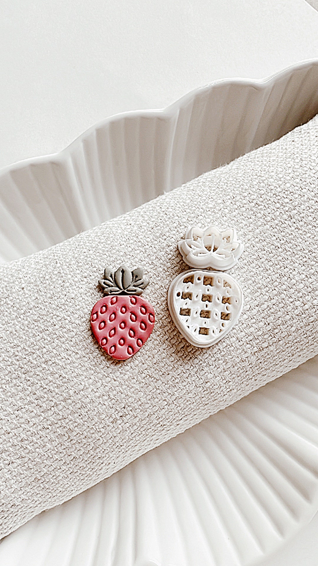 Strawberry Cutter Set | Stackable Design Option | Polymer Clay Cutter ...