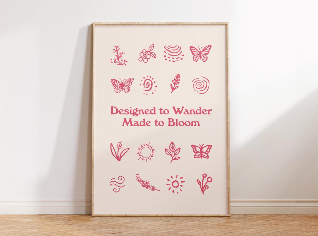 Designed to Wander, Earth Wall Art, Nature Wall Art, Outdoor Art, Gift ...