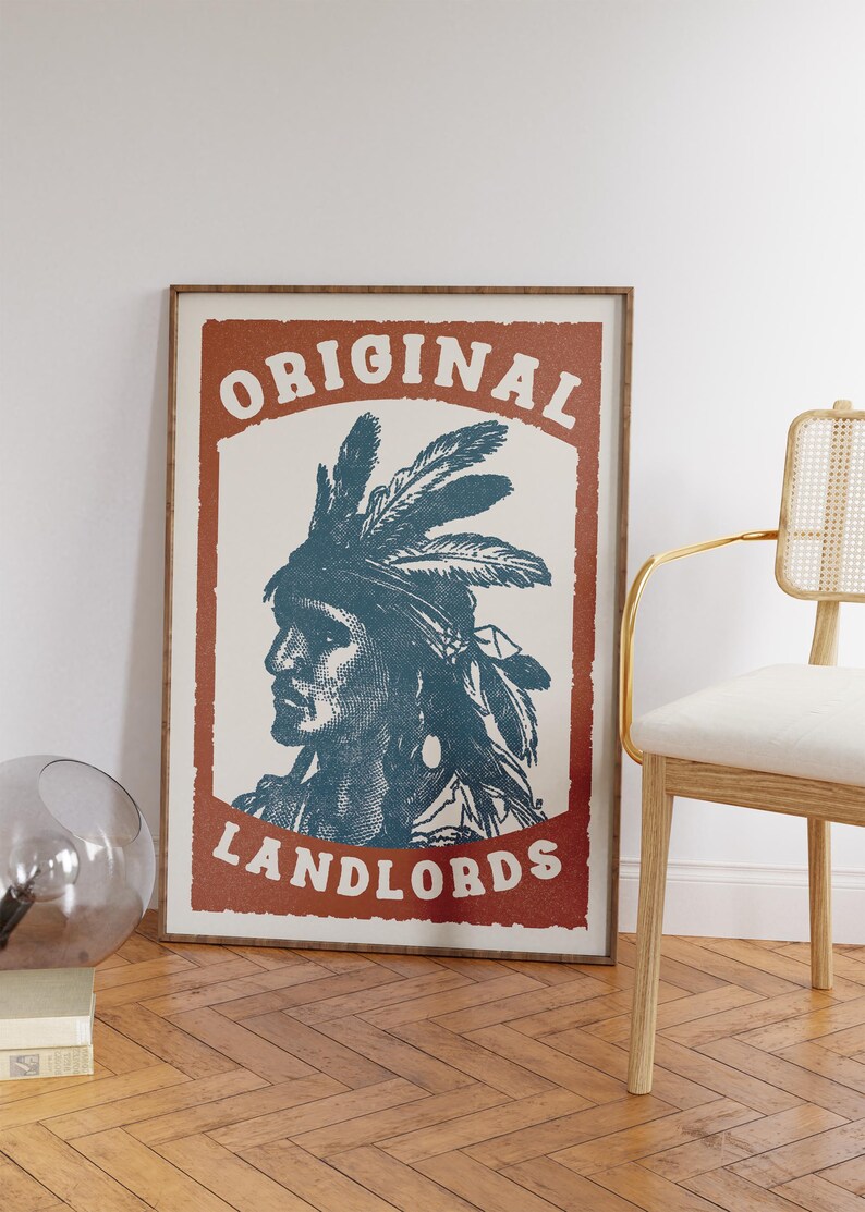 Native American Art, Southwestern Poster, Indian Art, Retro American ...