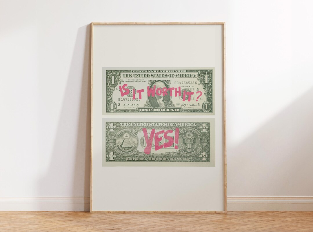 Dollar Finance Wall Art, Wall Street Art, Money Wall Art, Finance Decor ...
