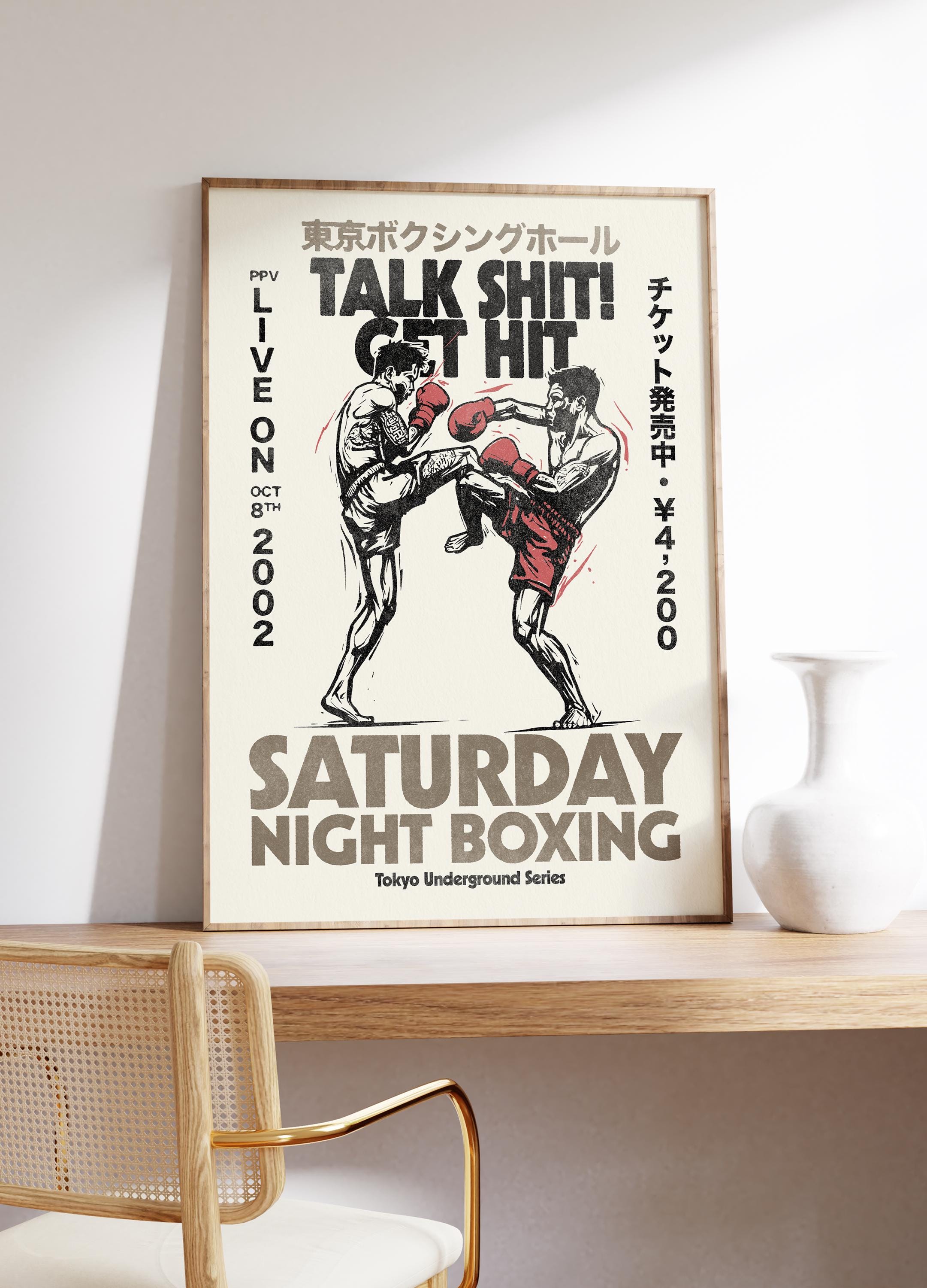 Retro Boxing Poster, Boxing Wall Art, Boxer Art, Gift for Boxer Fans ...