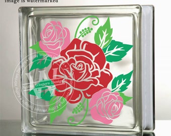 Vinyl Lettering Glass Block Decal Ornaments | Etsy