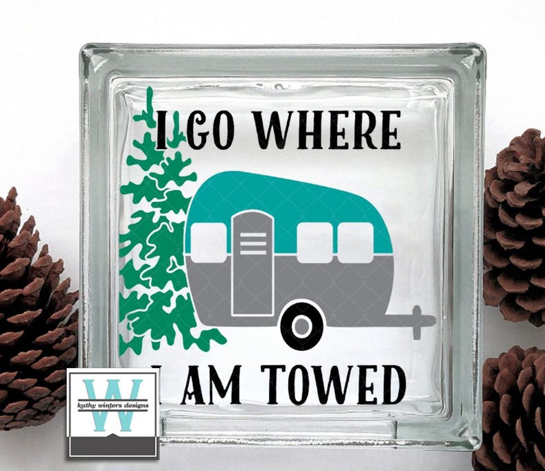Vinyl Lettering Glass Block Decal Camper - Etsy