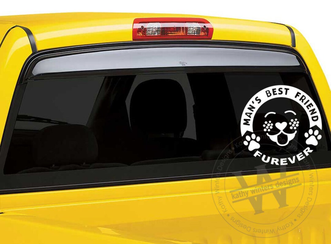 Vehicle Decal Man's Best Friend - Etsy