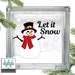 Let It Snow Vinyl Decal Glass Block Vinyl Winter Decal Let It Snow ...