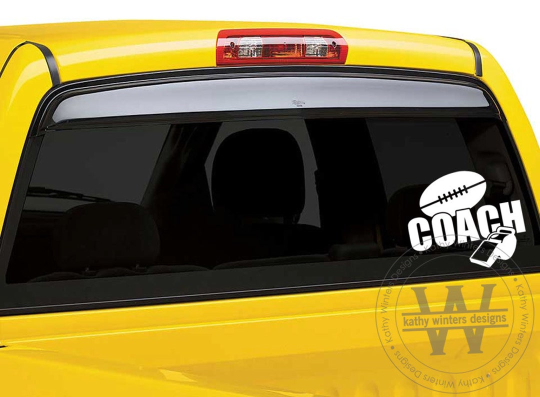 Vehicle Decal Football Coach - Etsy