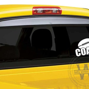 Vehicle Decal Football Coach - Etsy