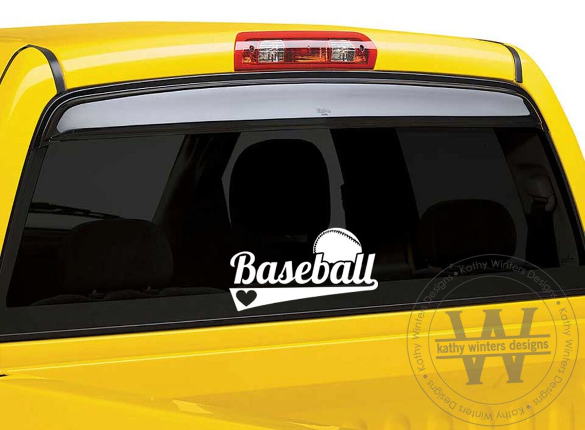 Vehicle Decal Baseball Love - Etsy