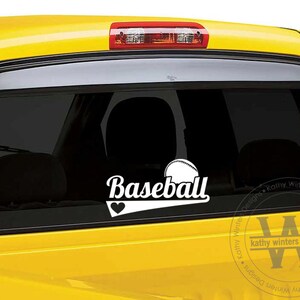 Vehicle Decal Baseball Love - Etsy
