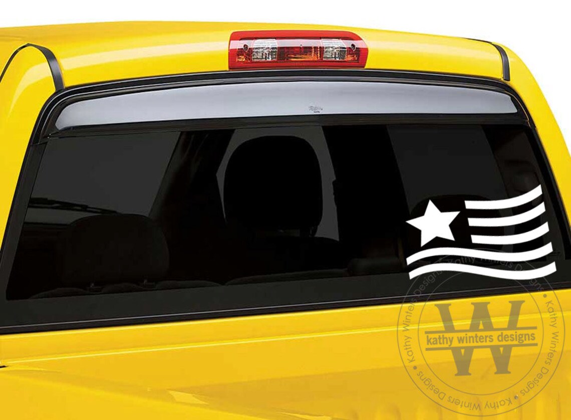 Vehicle Decal Patriotic Flag | Etsy