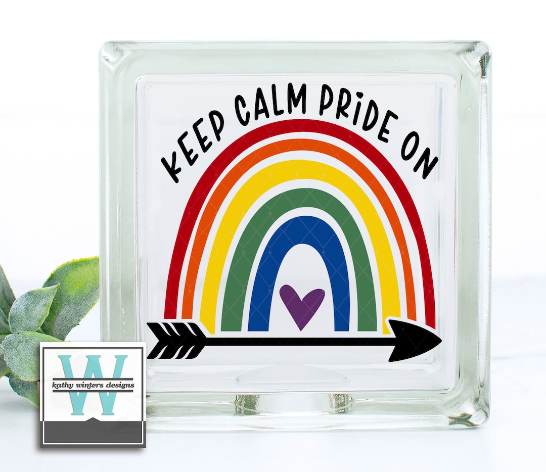 Vinyl Lettering Glass Block Spread Keep Calm - Etsy