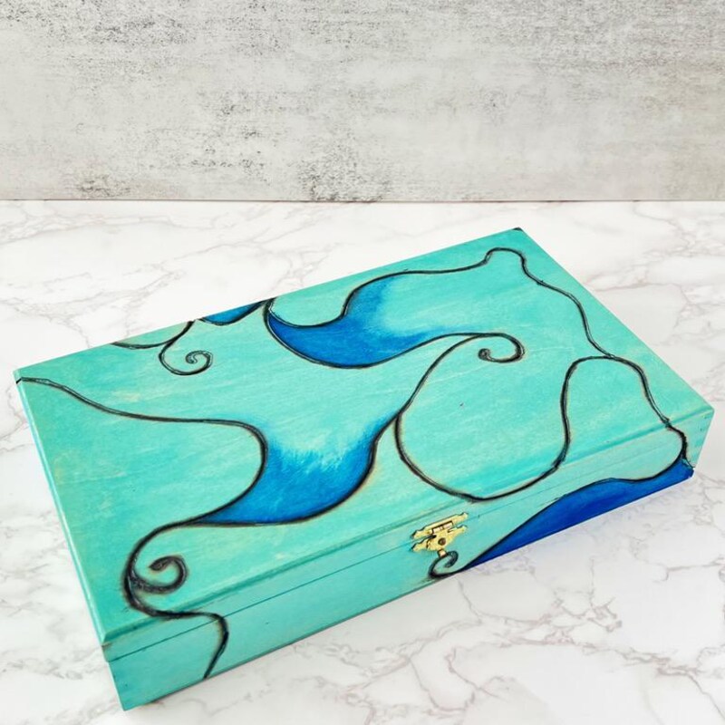 Hand Painted Box - Etsy