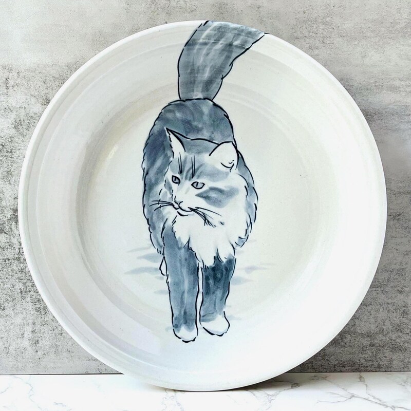 Cat Decorative Plate - Etsy