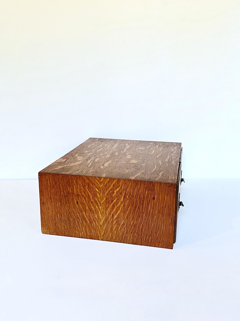Vintage Wooden Library Card Catalog: Rustic Mid-century Office ...