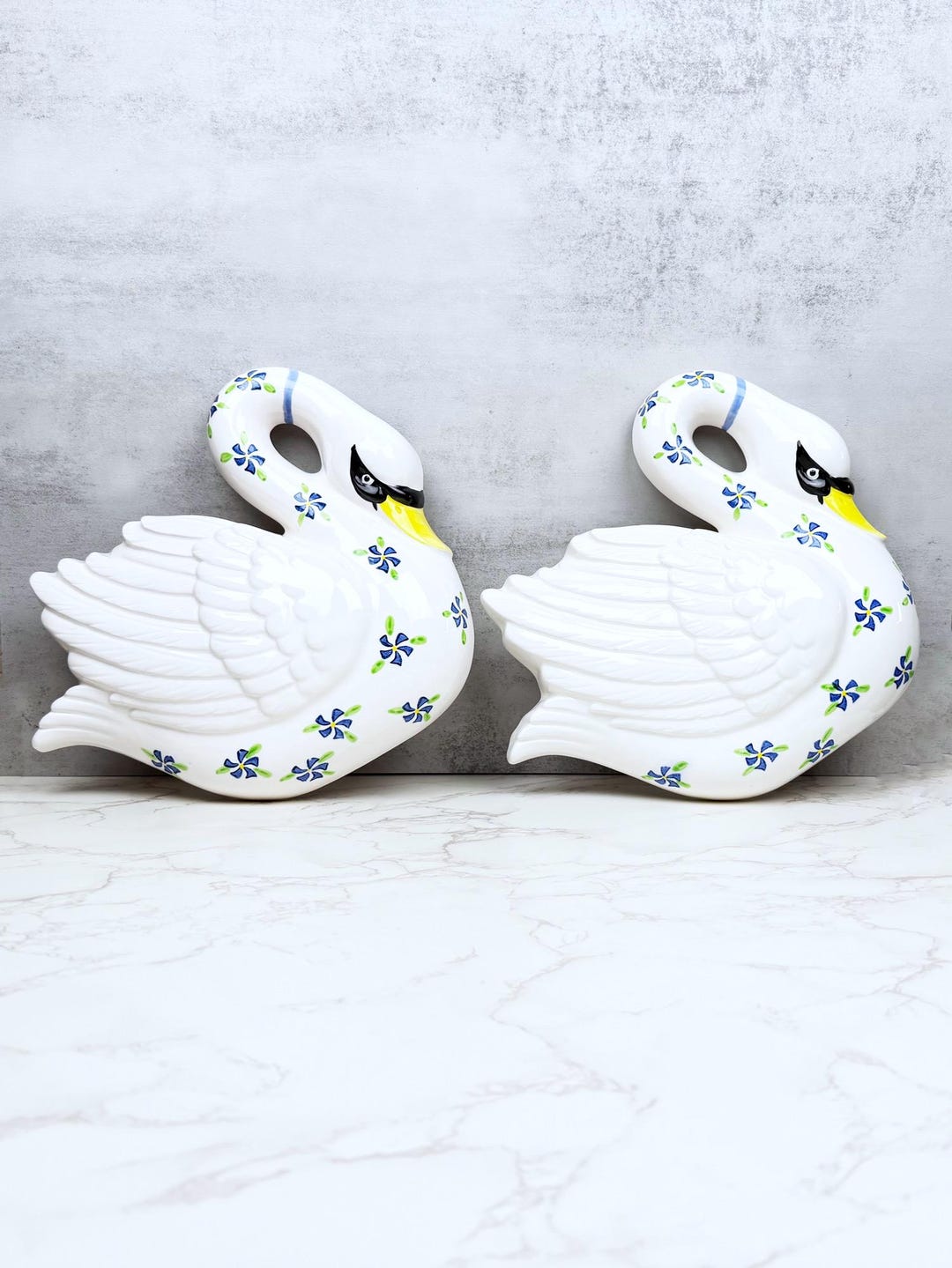 Vintage Ceramic Swan Wall Decor Set, Sigma Tastesetter, Made in Japan ...