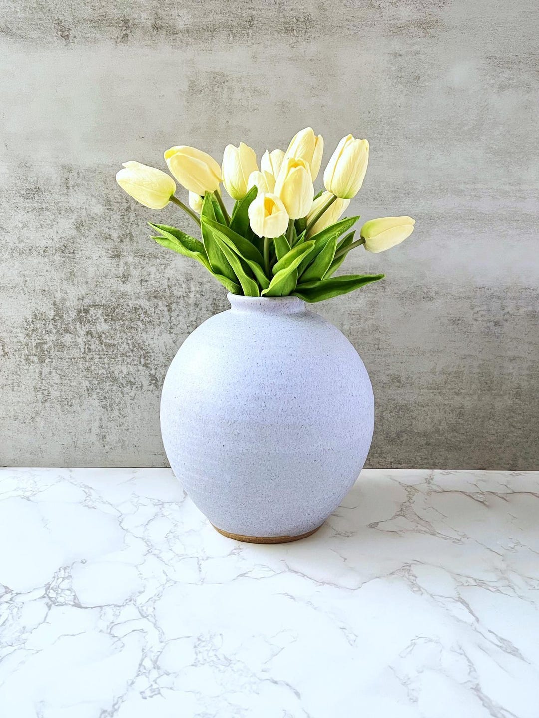 Vintage Gary Kosmas Pottery Vase: Handmade Lavender Ceramic Art, Signed ...
