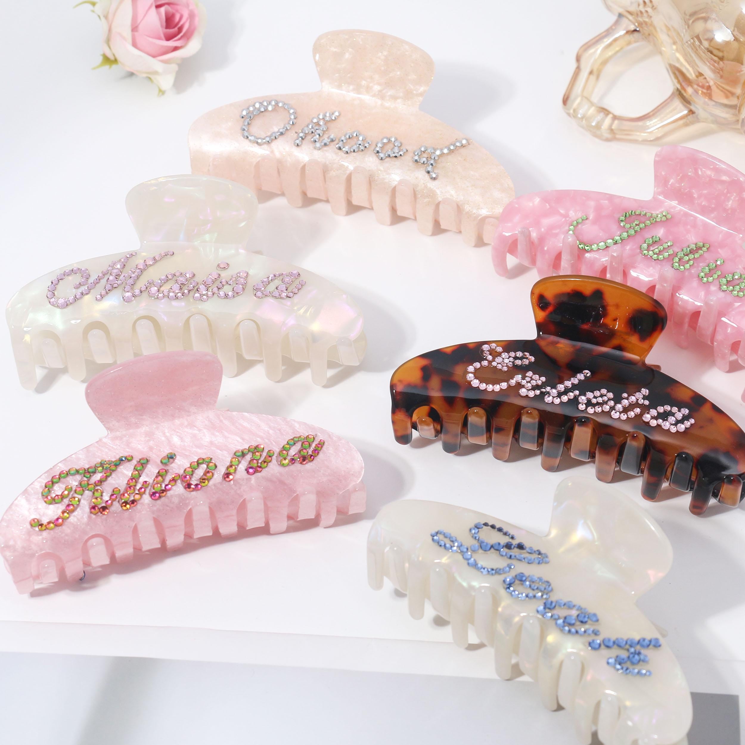 Personalized Name Claw Clips,personalized Name Hair Clip,bridesmaid ...