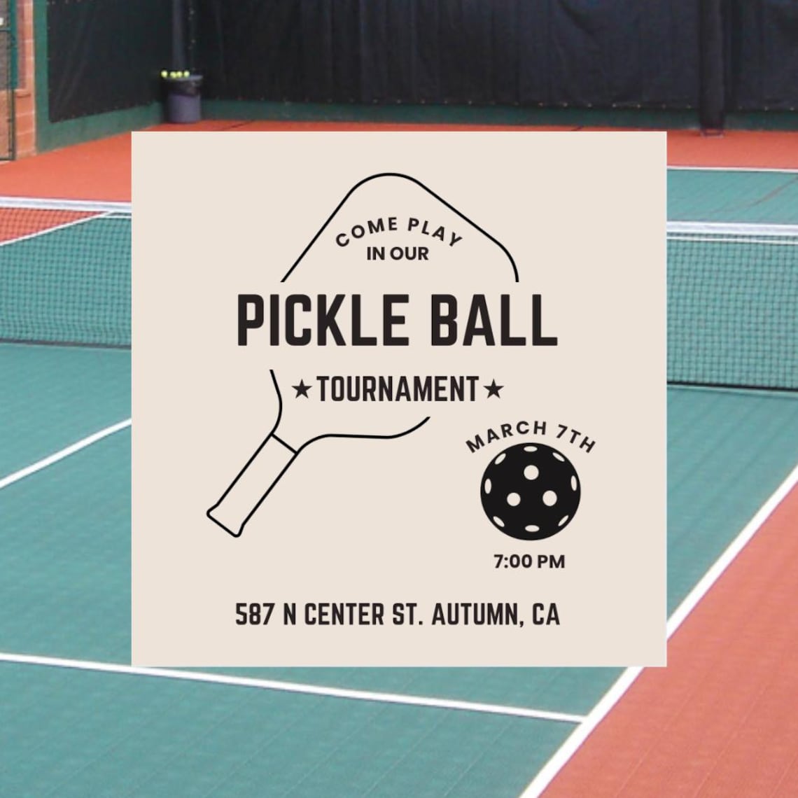 Pickleball Tournament Invitation - Etsy