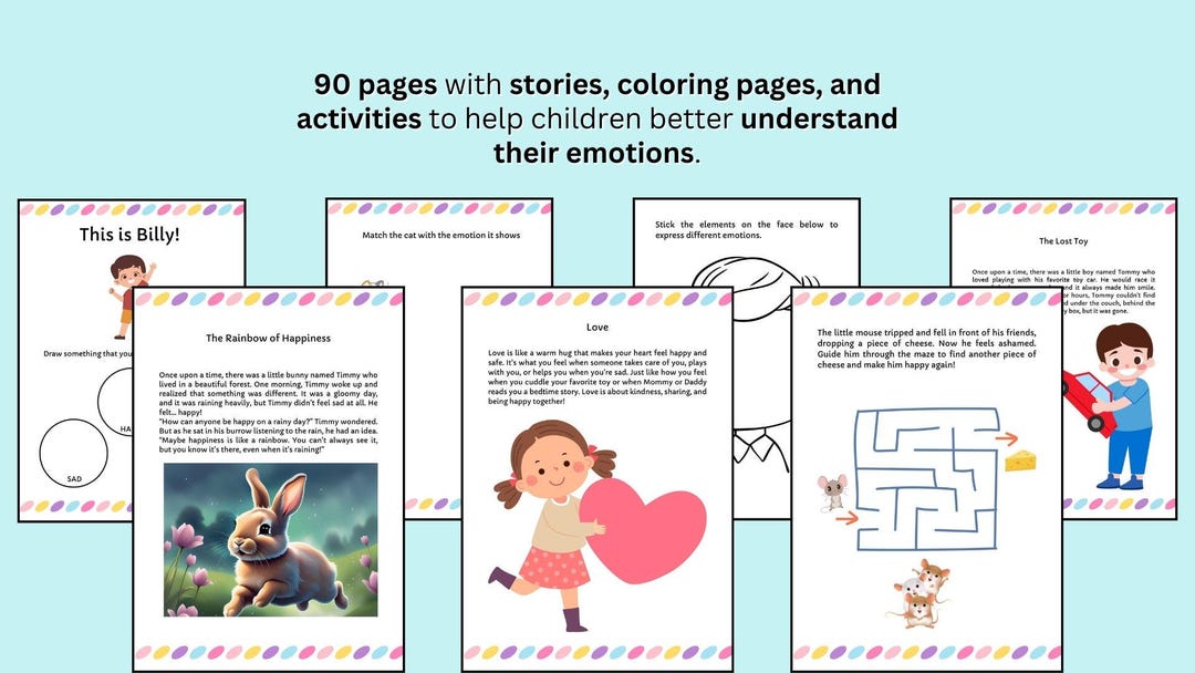 The Book of Emotions: Stories & Printable Activities | Social-emotional ...
