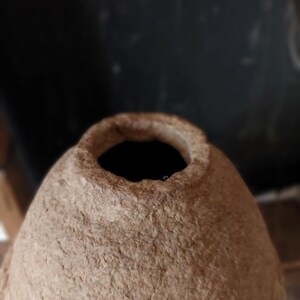 Rustic Style Paper Clay Vase. Recycled Paper Vase. Interior Decor . - Etsy