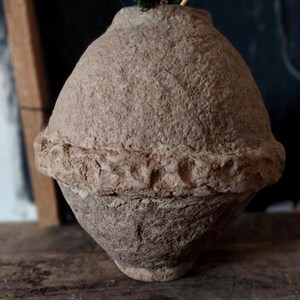 Rustic Style Paper Clay Vase. Recycled Paper Vase. Interior Decor . - Etsy
