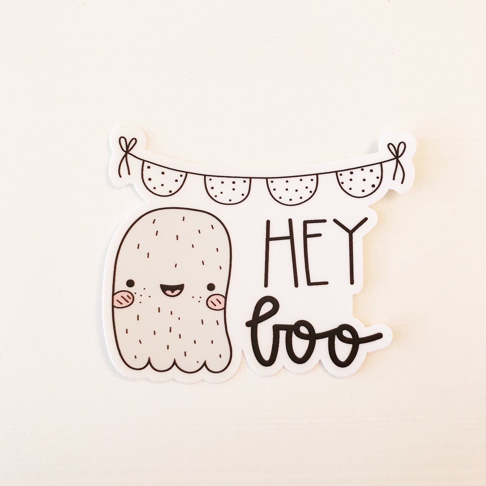 Hey Boo Vinyl Sticker Decal - Etsy