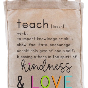 Teach Definition Tote Bag - Etsy