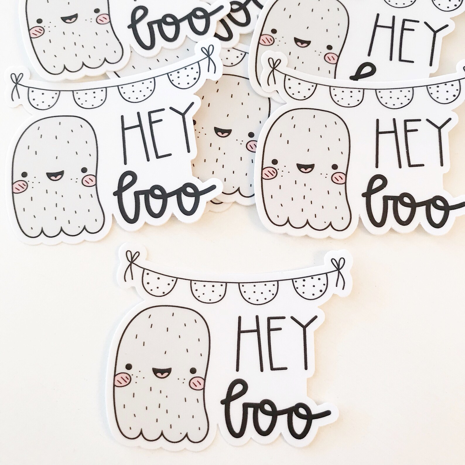 Hey Boo Vinyl Sticker Decal - Etsy