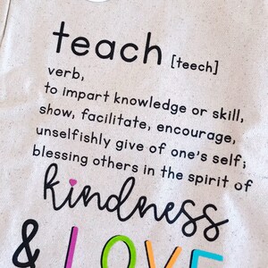 Teach Definition Tote Bag - Etsy