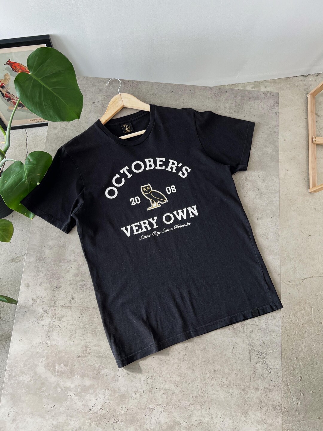 Vintage OVO Octobers Very Own Y2K Black Owl Graphic Tee, 2008 Retro ...