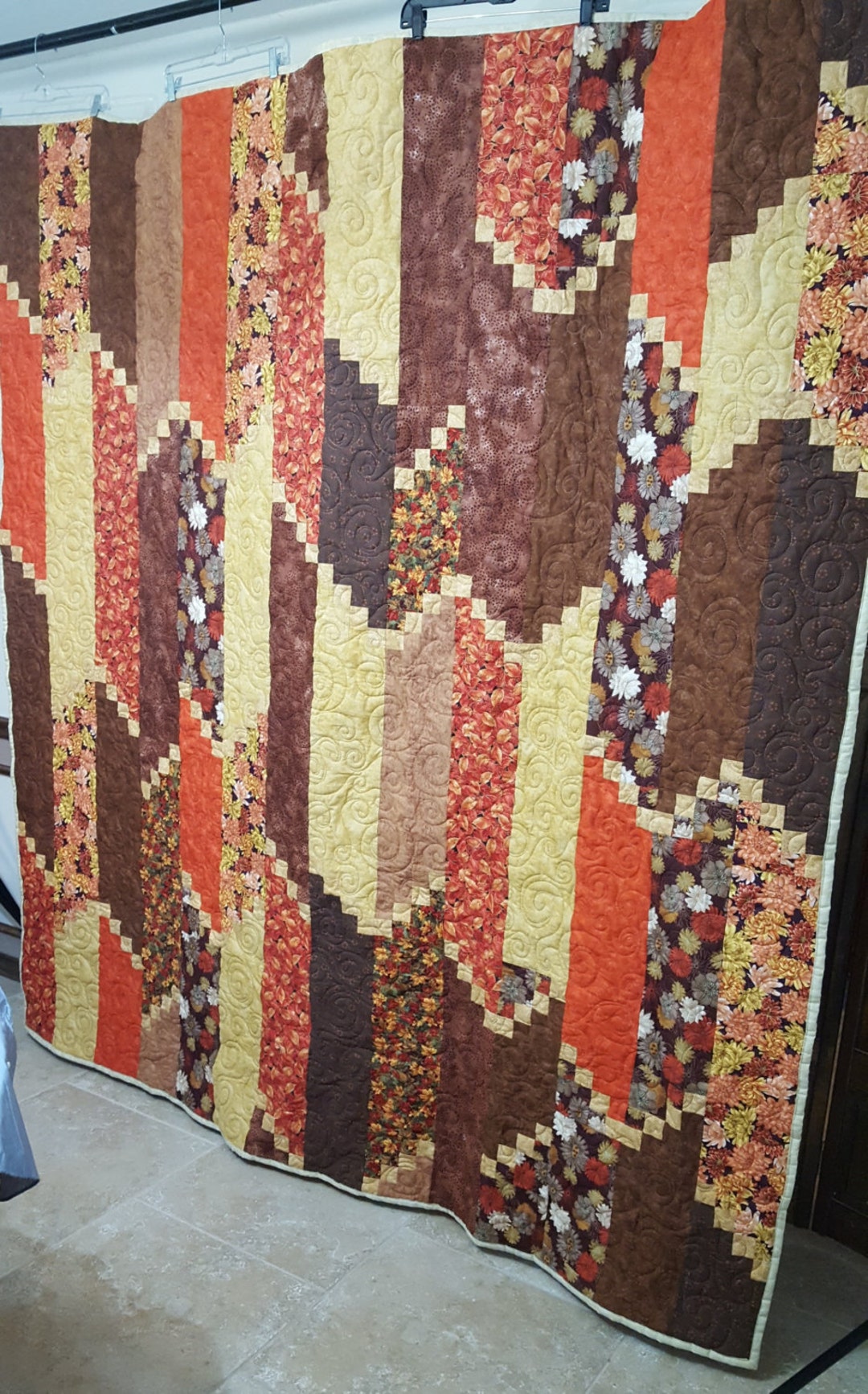 Fall Colors, Sweeping Pattern Quilt - Etsy