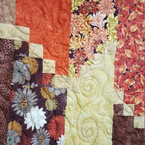 Fall Colors, Sweeping Pattern Quilt - Etsy