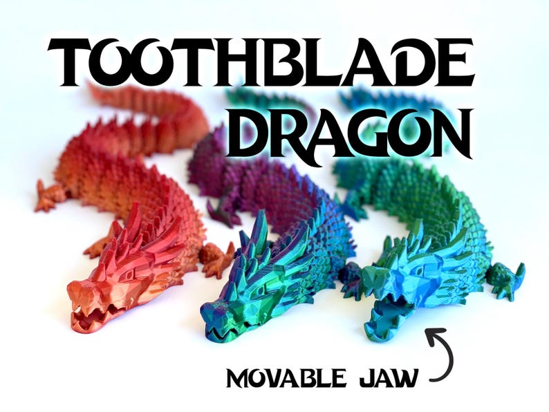 Toothblade Dragon Fidget Toy - Etsy