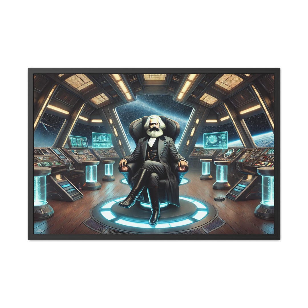 Karl Marx Painting, Karl Marx Wall Art, Framed Posters, Home Decor ...