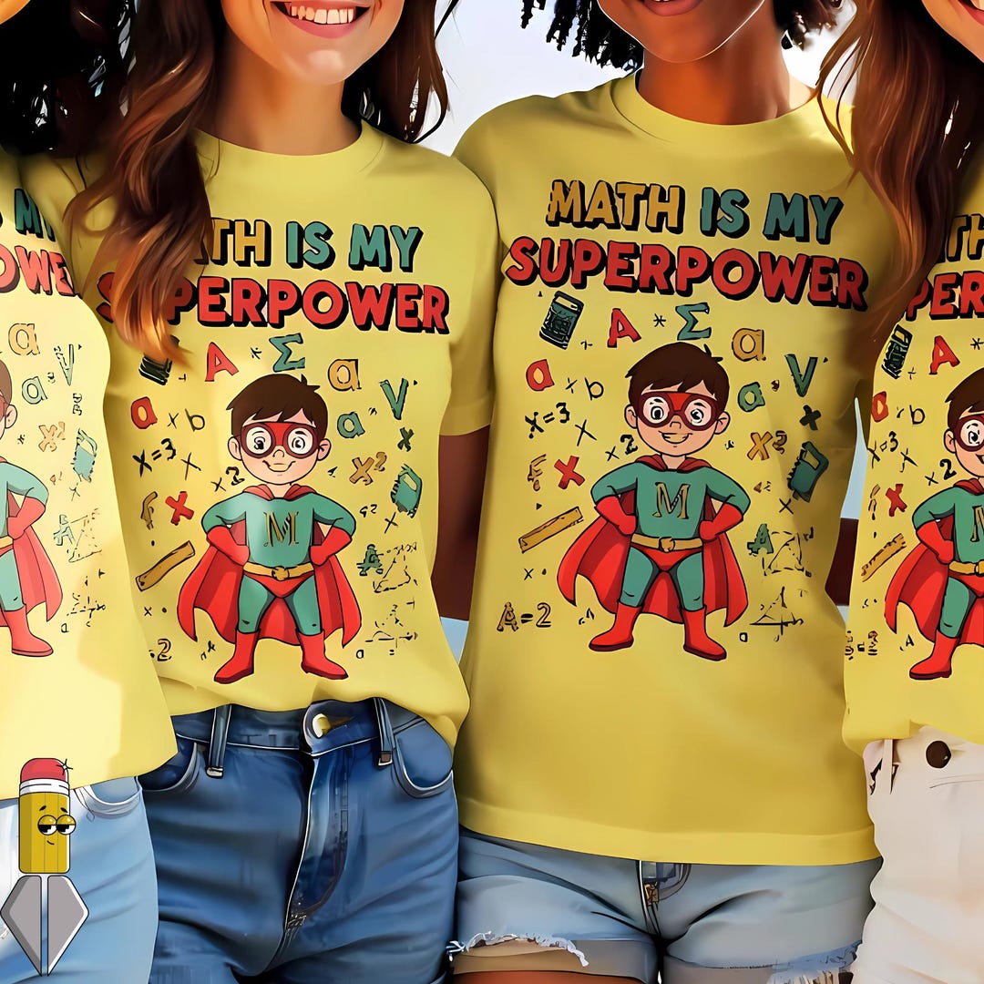 Math is My Superpower SVG Funny Math Teacher PNG Cute Superhero Boy ...