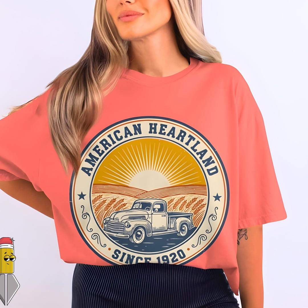 American Heartland Since 1920 PNG SVG Vintage Farm Truck Retro Design ...