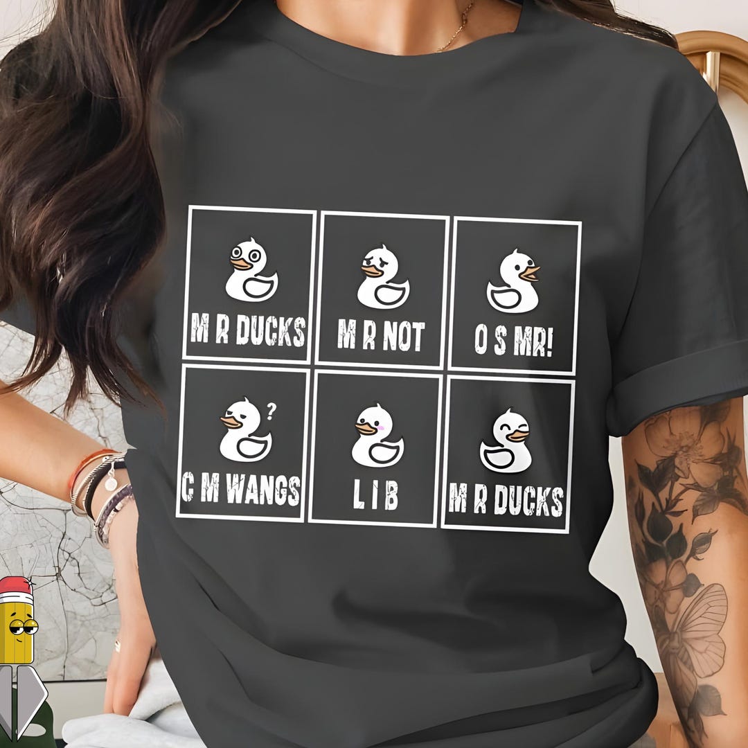 Funny Ducks Meme Language PNG SVG MR Ducks Text Art Viral Duck Quote ...