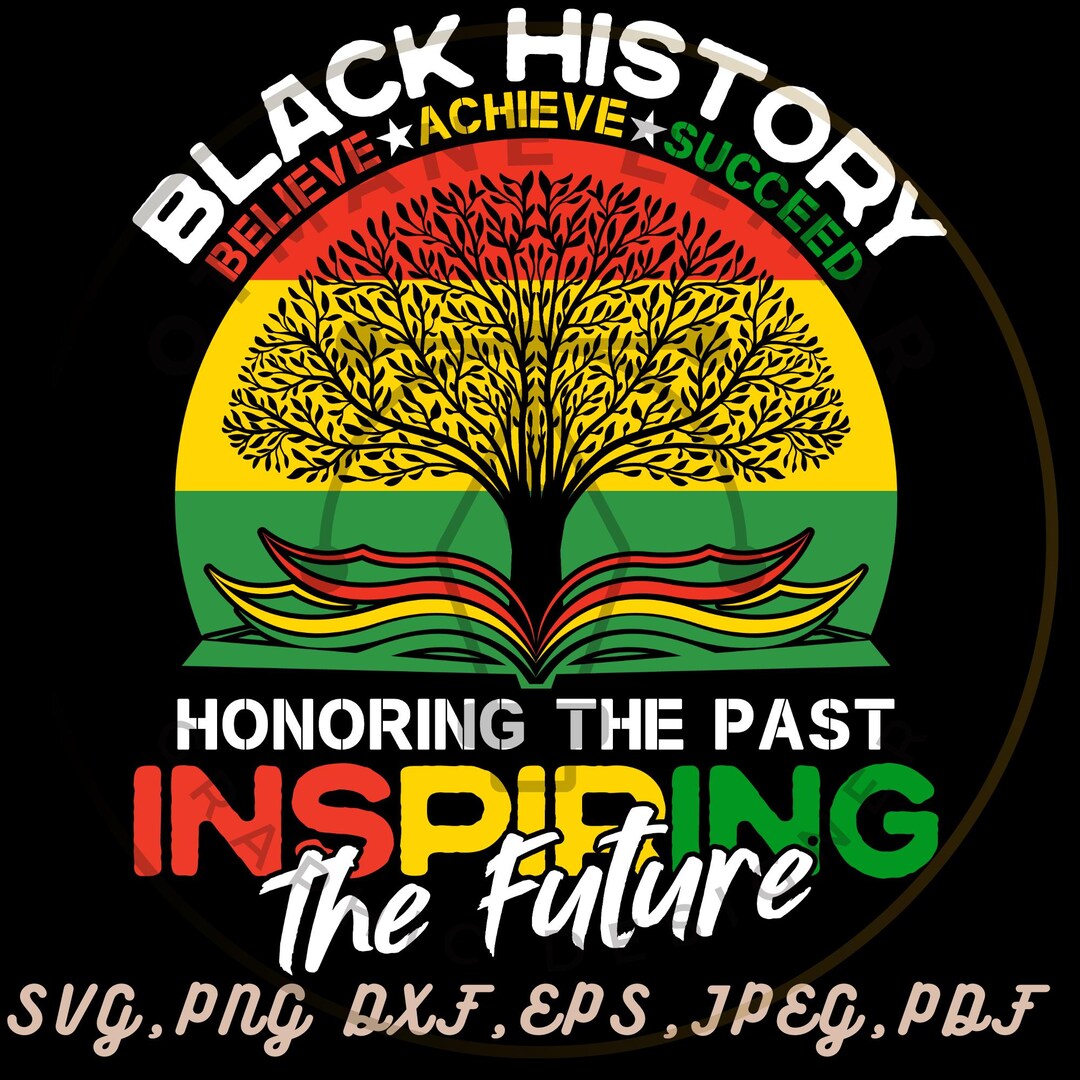 Black History Month Tree Design | Melanin Pride | Honoring the Past ...